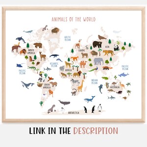 Animals of Europe, Educational Printable, Classroom Posters, Montessori ...