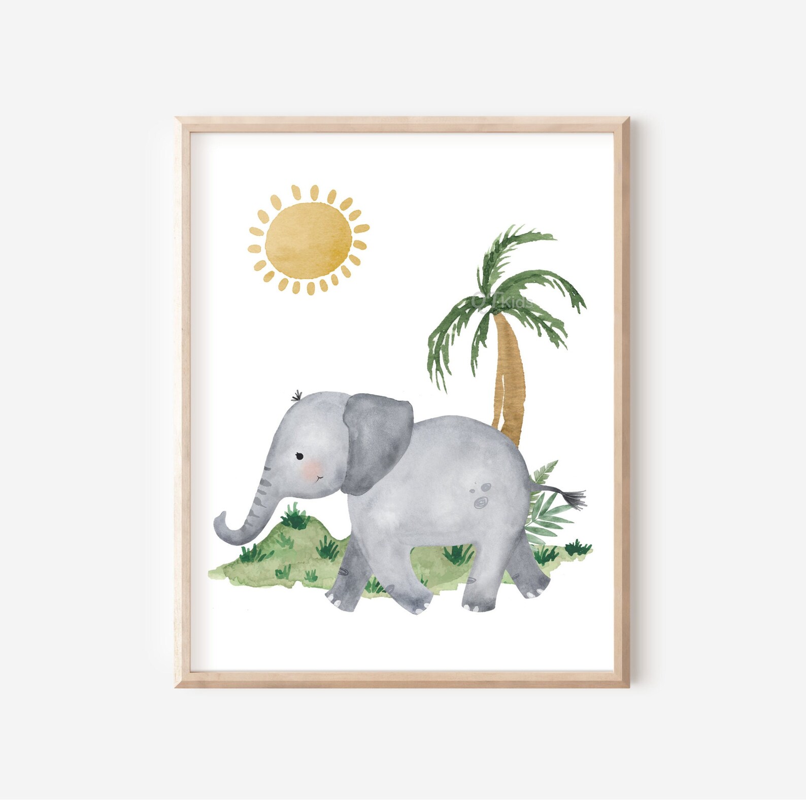 Safari Nursery Prints, Jungle Nursery Decor, Boy Room Safari Animal ...