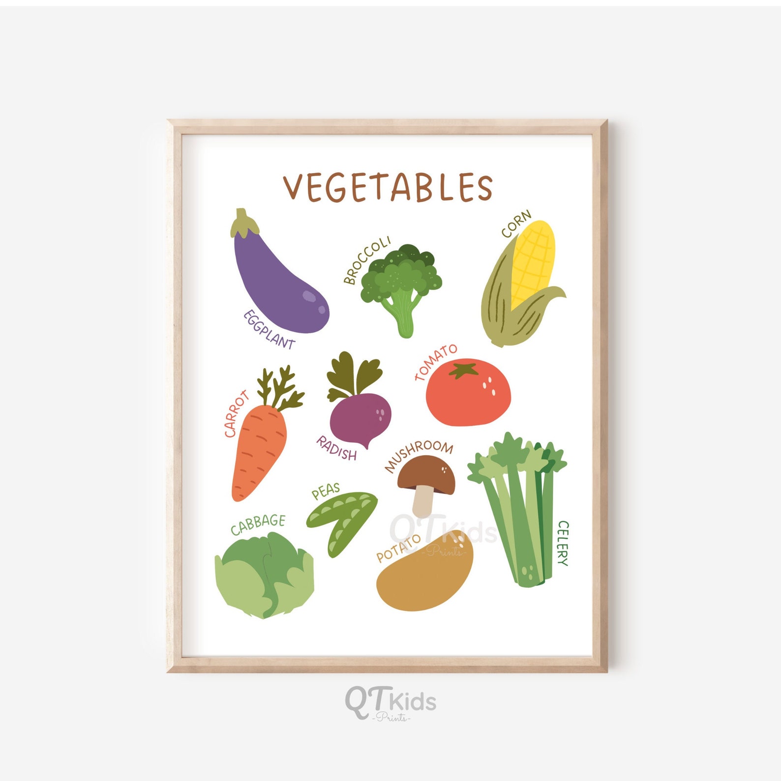 Fruits Vegetables Educational Prints Classroom Printable - Etsy Canada