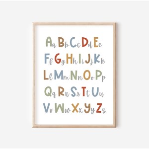 Farm Prints Kids Room Nursery, Alphabet ABC Numbers Posters, Farm Kids ...