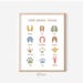 Farm Animal ABC Numbers Prints, Personalized Toddler Kids Room Wall Art ...