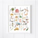 Farm Alphabet Print, ABC Poster, Pre-school Learning Posters, Farm ...