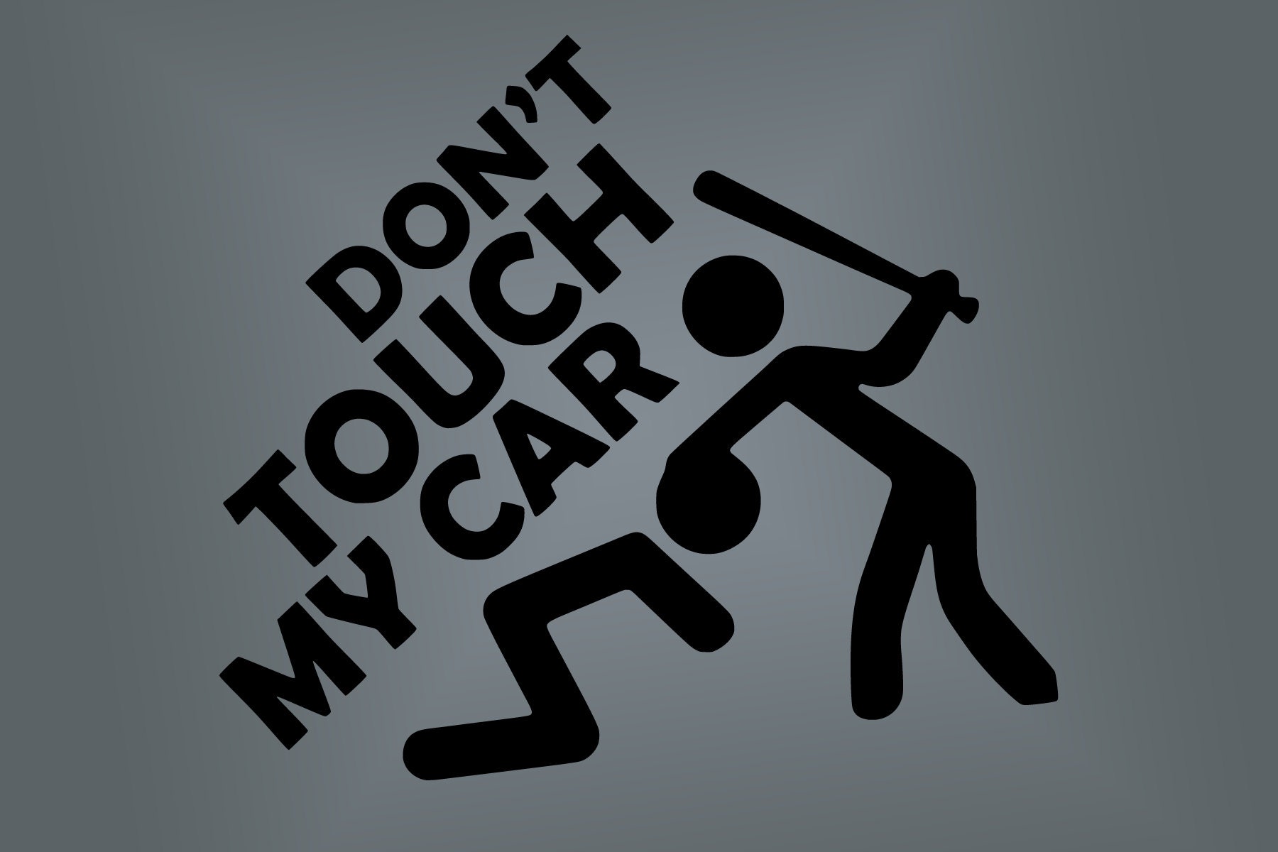 Sticker Sticker don't Touch My Car - Etsy