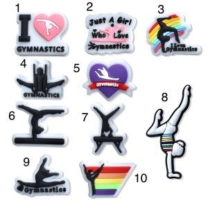 Gymnastics Croc Charms Gymnastics Shoe Charm, Gift for Her - Etsy