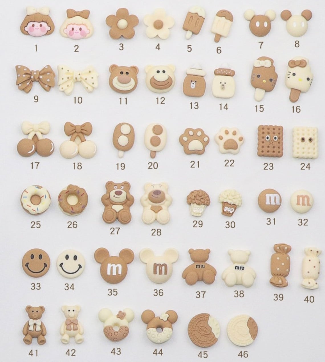 Beige Croc Charm Beige Shoe Charms - Etsy