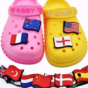 Countries Flags World Shoe Charm , Country Croc Charms, Flags of the ...