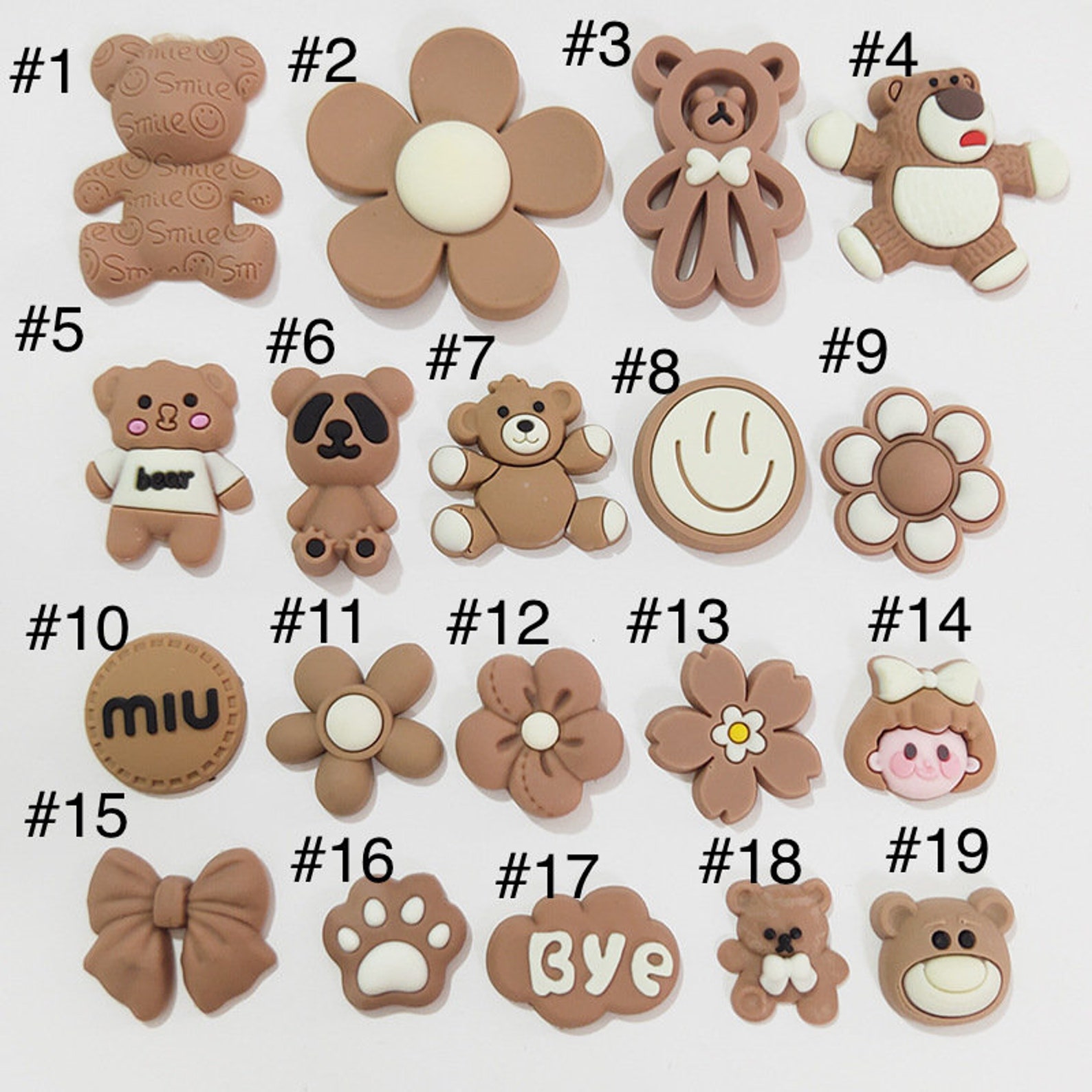 Neutral Charms for Your Crocs beige Croc Charm Set Charm - Etsy