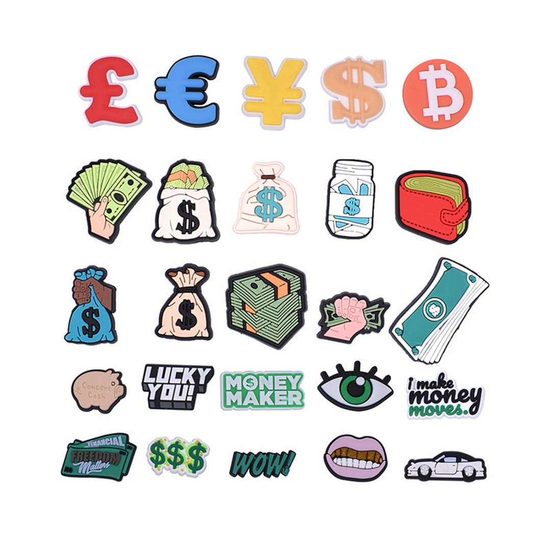 Money Croc Charm , Money Shoe Charms , Charms for Crocs , Crocs Charms ...