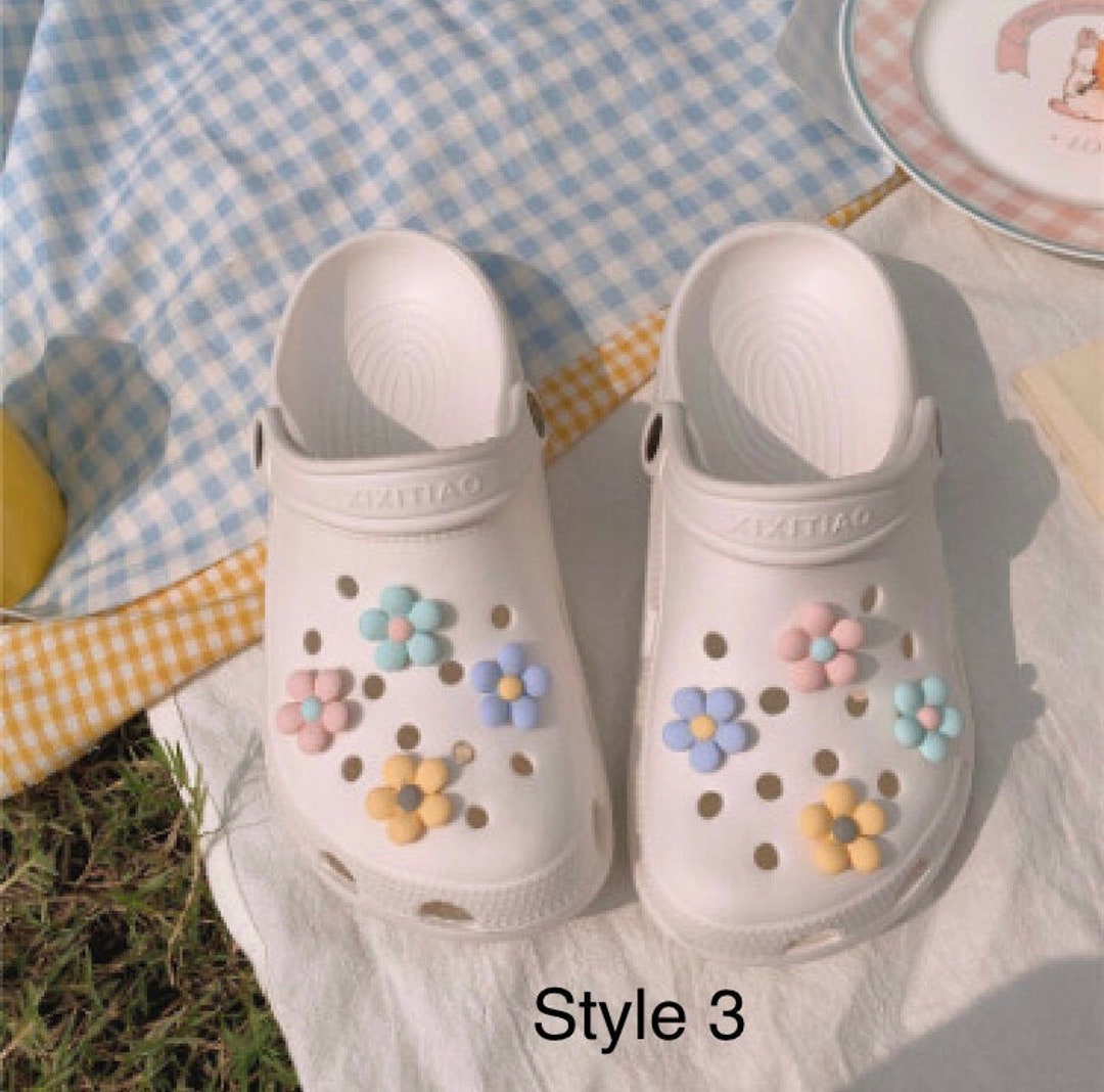 Flower Shoe Charms , Flowers Crocs Charm Set - Etsy