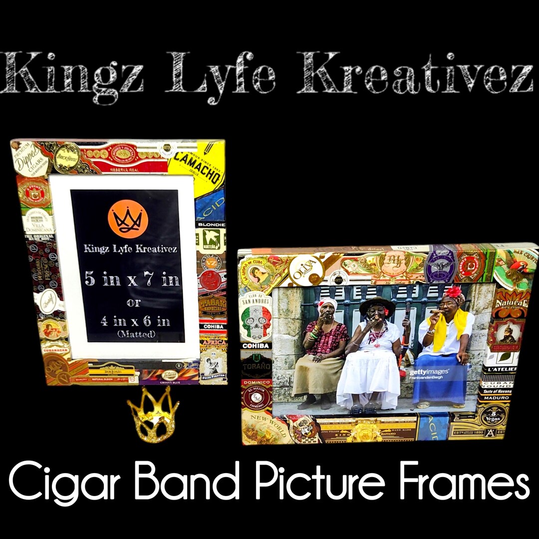 5x7 Cigar Band Picture Frames - Etsy