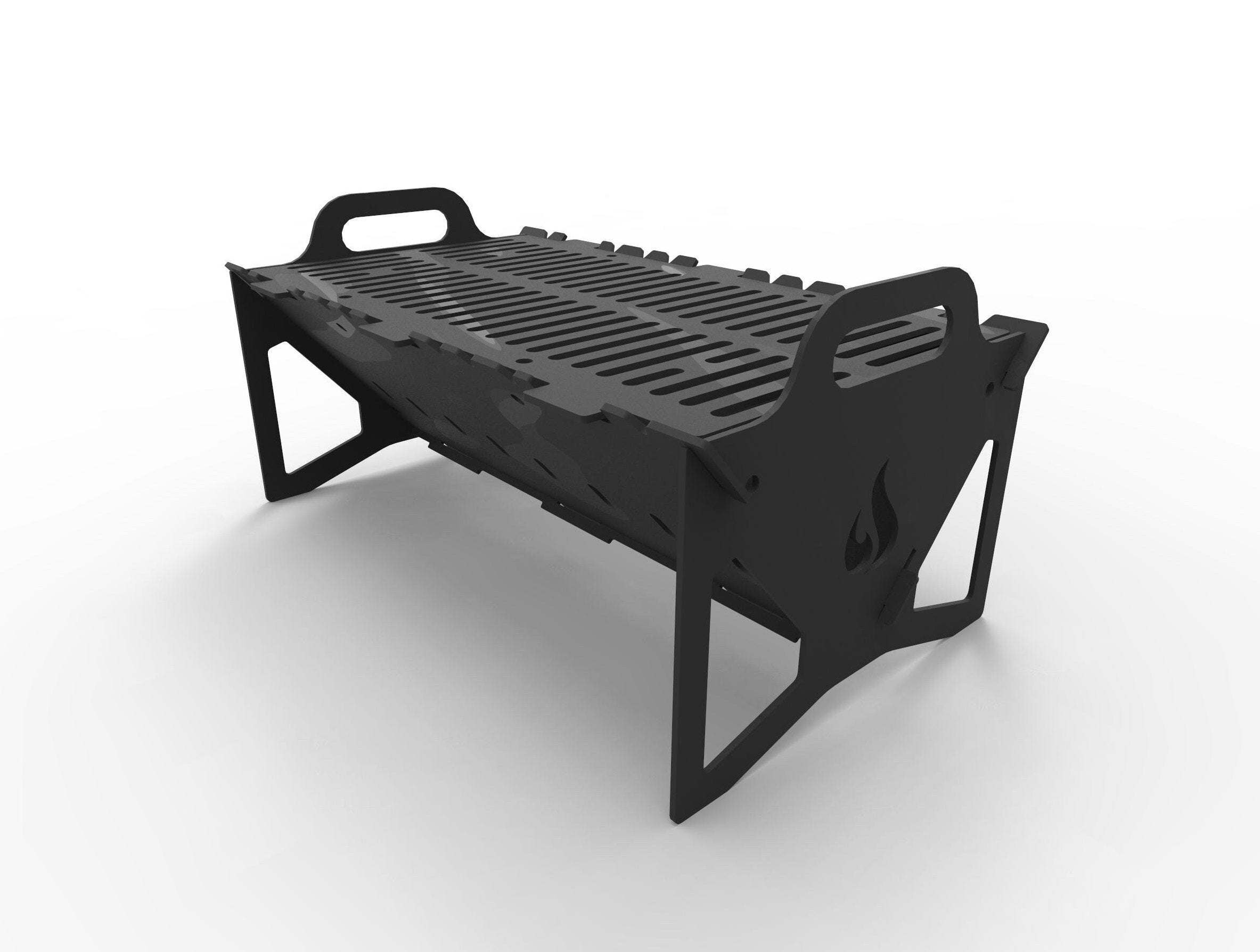 Collapsible BBQ & Fire Pit (digital Dxfs, 3D File and Engineering ...