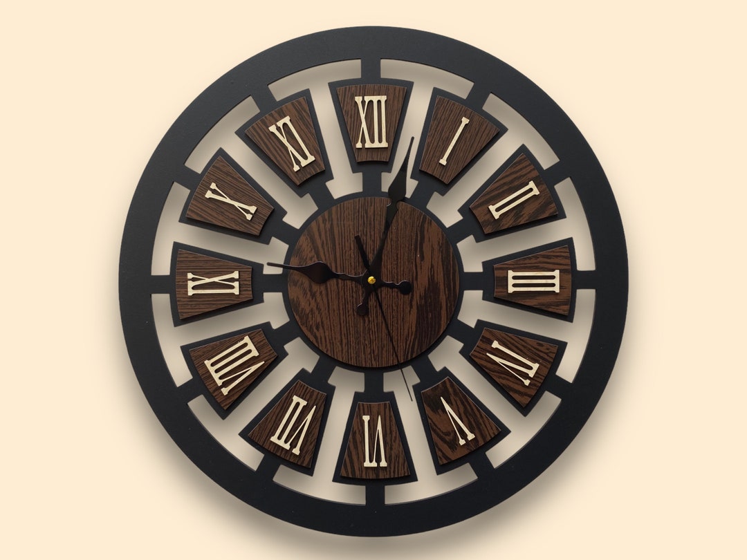 Large Wall Clock, Special Design, Personalized Wood, Fair Price. - Etsy