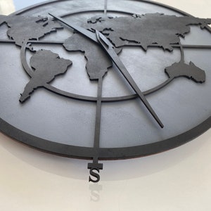 Large Wall Clock Special World Design Personalized Wood - Etsy