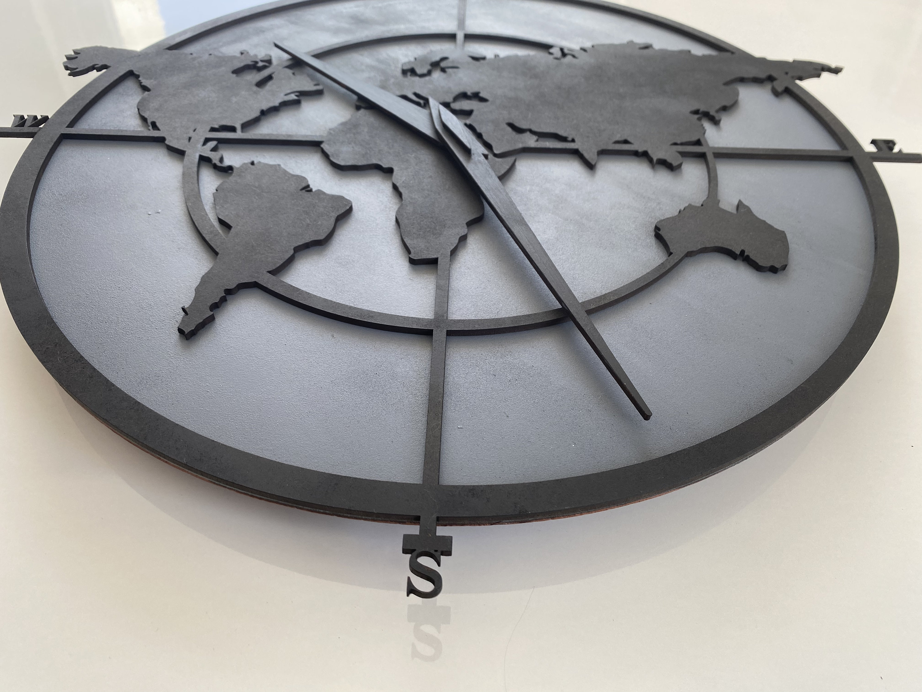 Large Wall Clock Special World Design Personalized Wood - Etsy