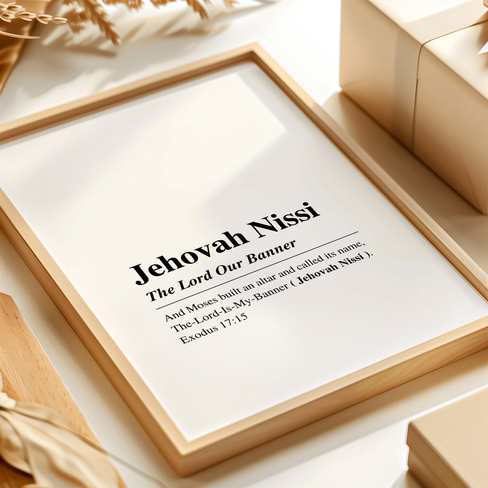 Jehovah Nissi Wall Art Printable, Names of God Decor, the Lord Our ...
