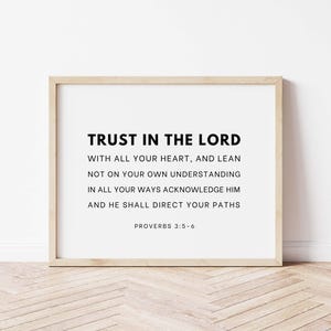 Proverbs 3:5-6 NKJV Trust in the Lord With All Your Heart, Bible Verse ...