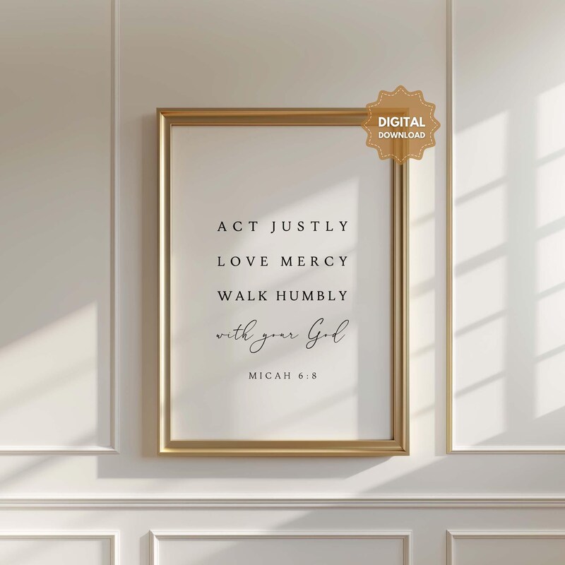 Micah 6 8 Wall Art - Etsy