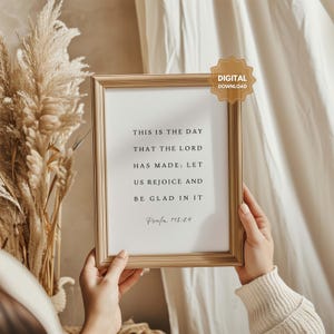 Psalm 118:24 ESV This is the Day That the Lord Has Made Bible Verse ...