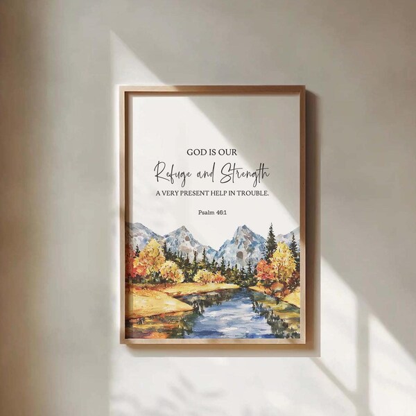 Psalm 46 1 - Etsy