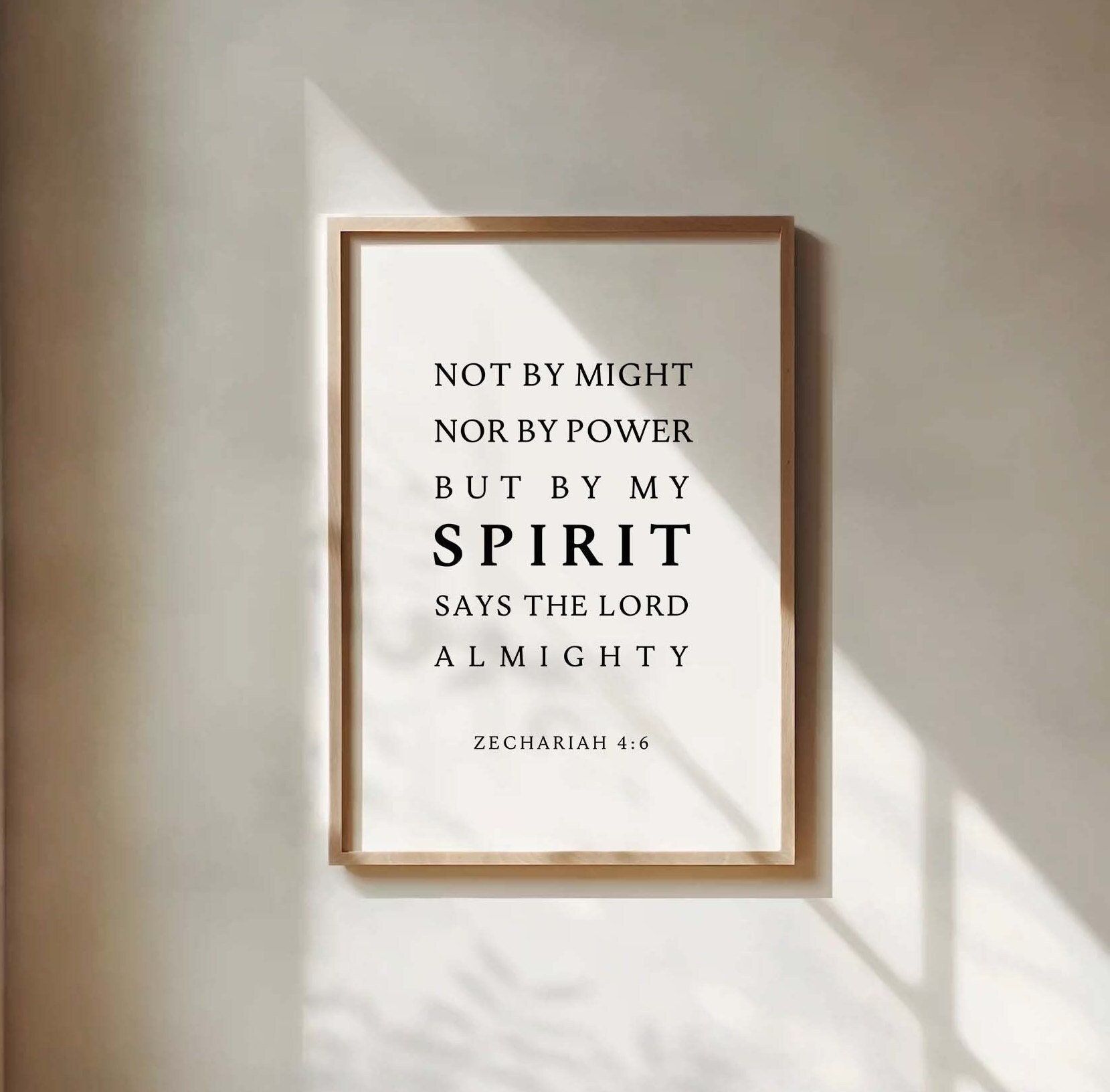 Zechariah 4:6 Not by Might nor by Power but by My Spirit Says the Lord ...