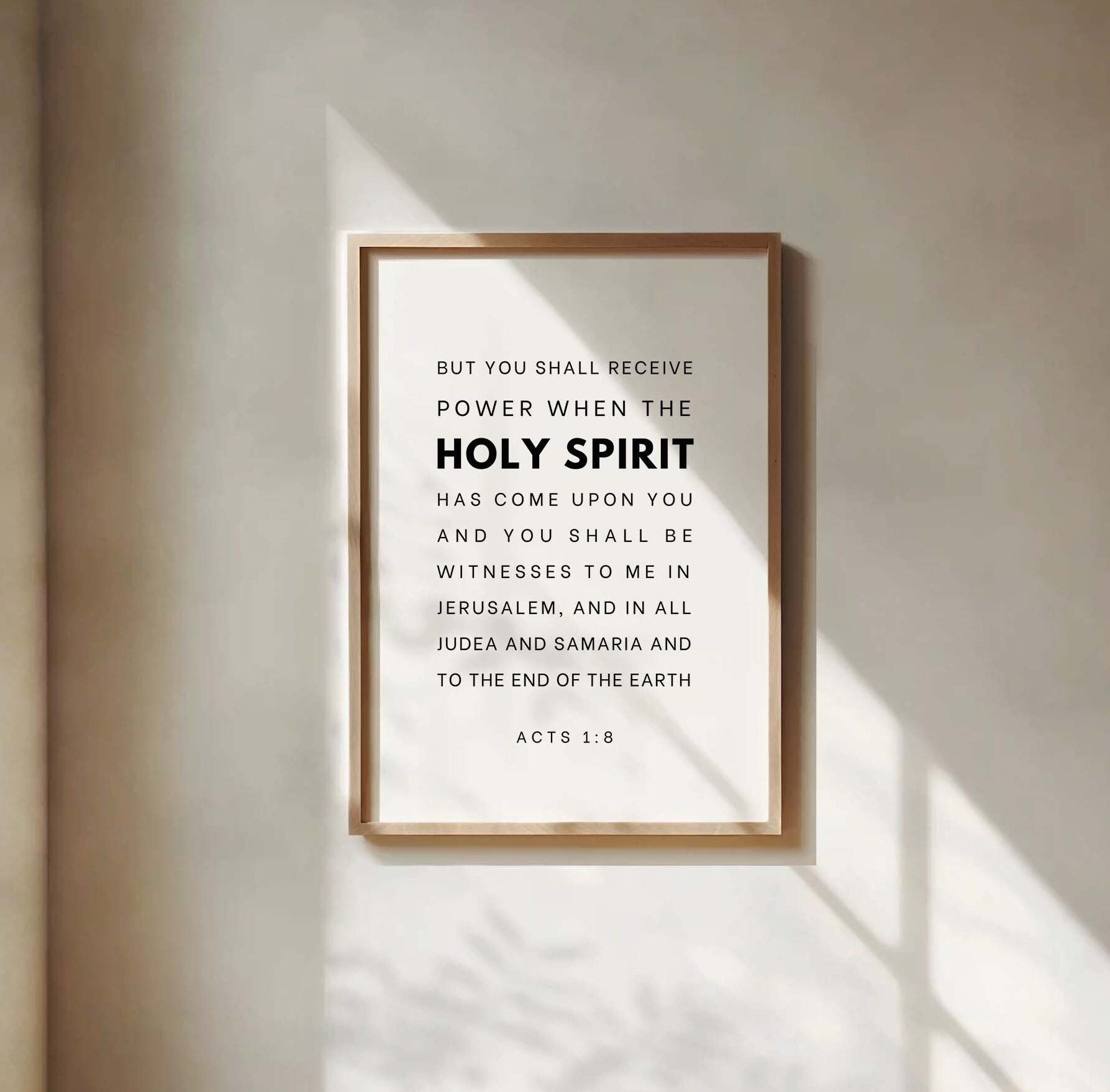 Acts 1:8 NKJV You Shall Receive Power When the Holy Spirit Has Come ...