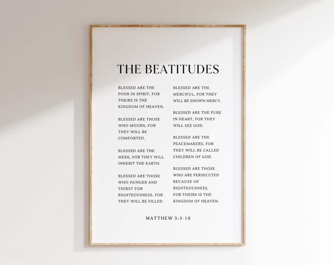 The Beatitudes, Beatitudes, Beatitudes Printable, Bible Coloring Pages ...