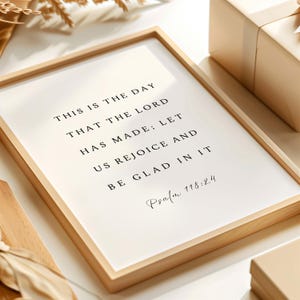 Psalm 118:24 ESV This is the Day That the Lord Has Made Bible Verse ...