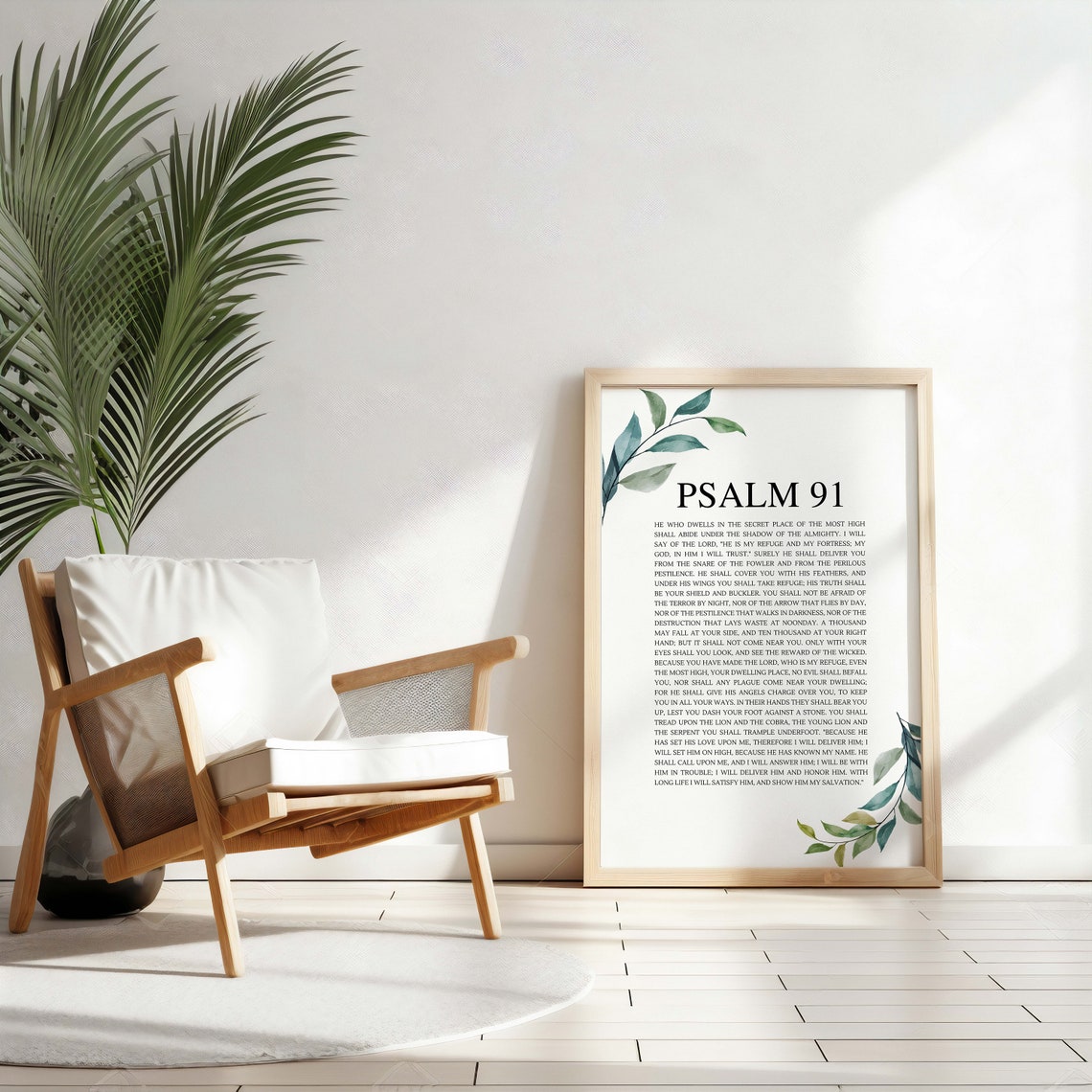 Psalm 91 NKJV Wall Art, Christian Home Décor, Christian Wall Art ...