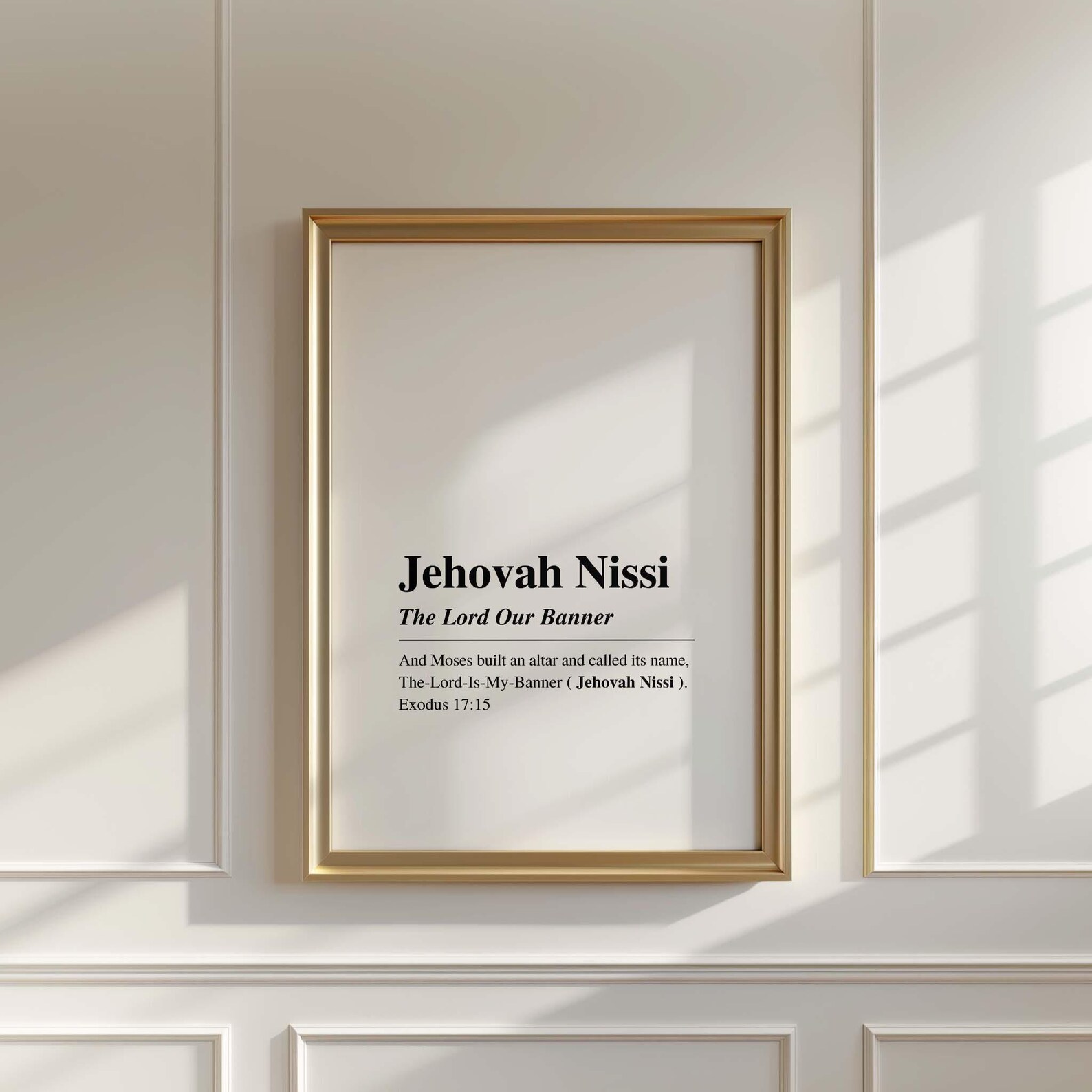 Jehovah Nissi Wall Art Printable, Names of God Decor, the Lord Our ...