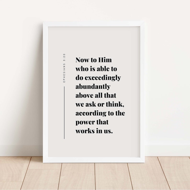 Ephesians 3:20 NKJV Now to Him Who is Able to Do Exceedingly Abundantly ...