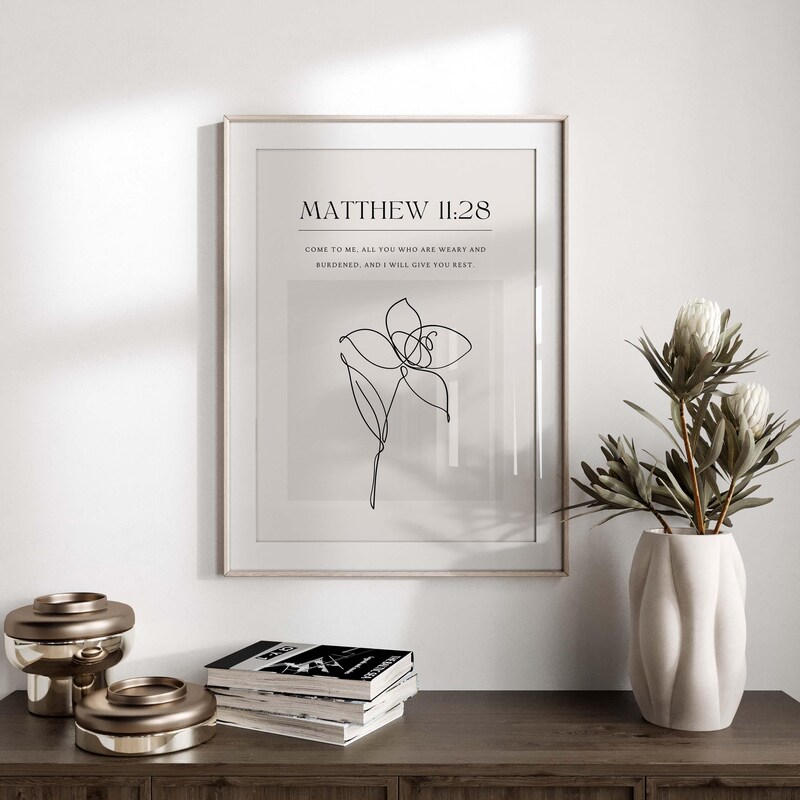 Matthew 11 28 - Etsy