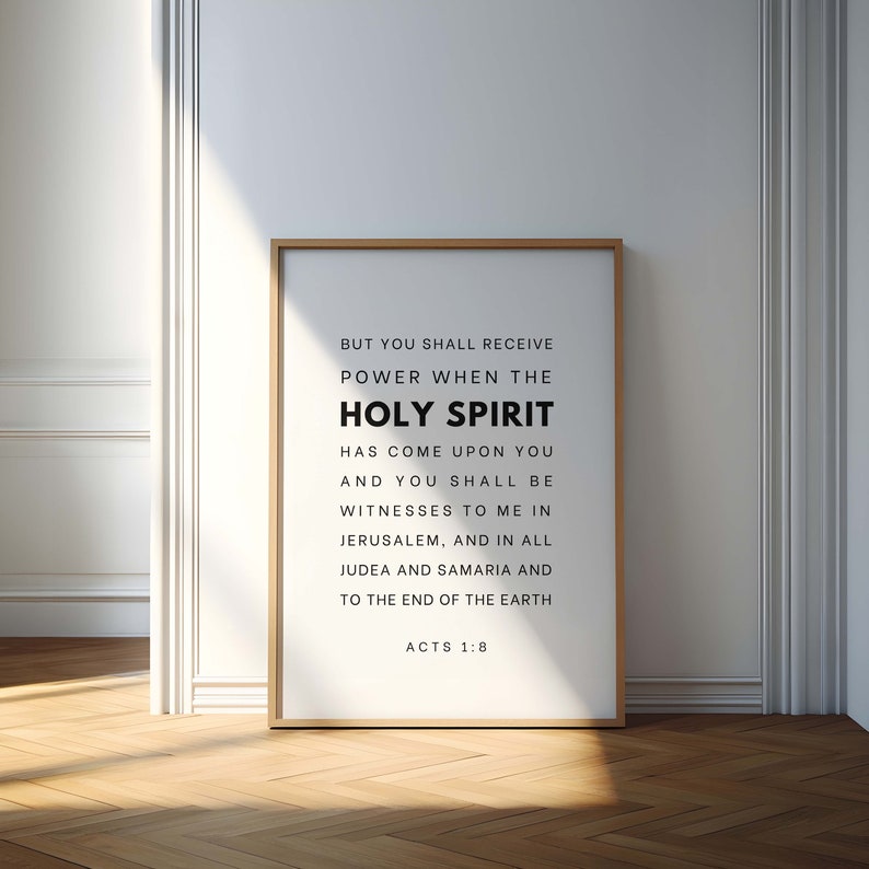 Acts 1:8 NKJV You Shall Receive Power When the Holy Spirit Has Come ...