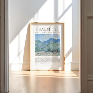 Psalm 121 NIV the LORD is Thy Keeper Bible Verse Wall Art, Christian ...