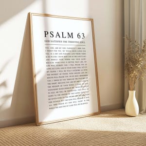 Psalm 63 NIV Scripture Print: Christian Wall Art (digital Download) - Etsy
