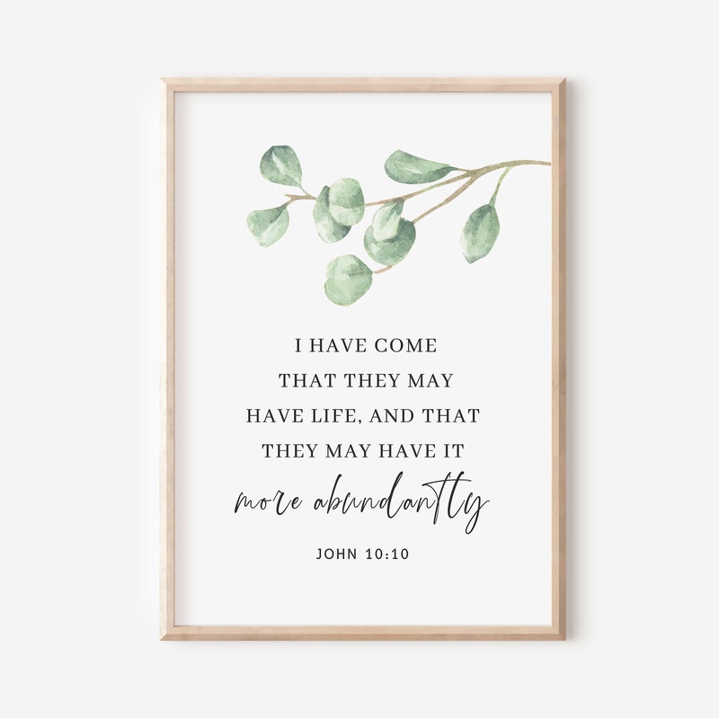 John 10 10 - Etsy