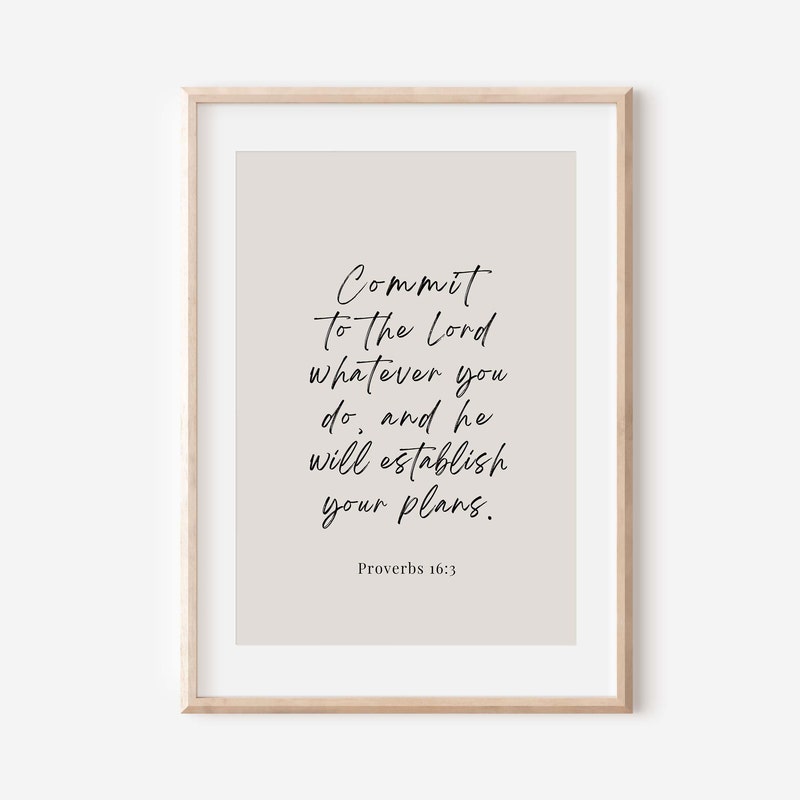 Proverbs 16 3 - Etsy