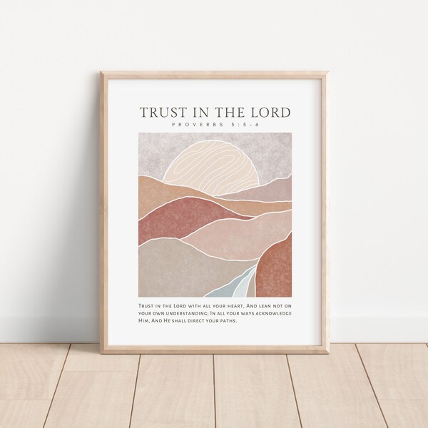 Proverbs 3 5 6 - Etsy