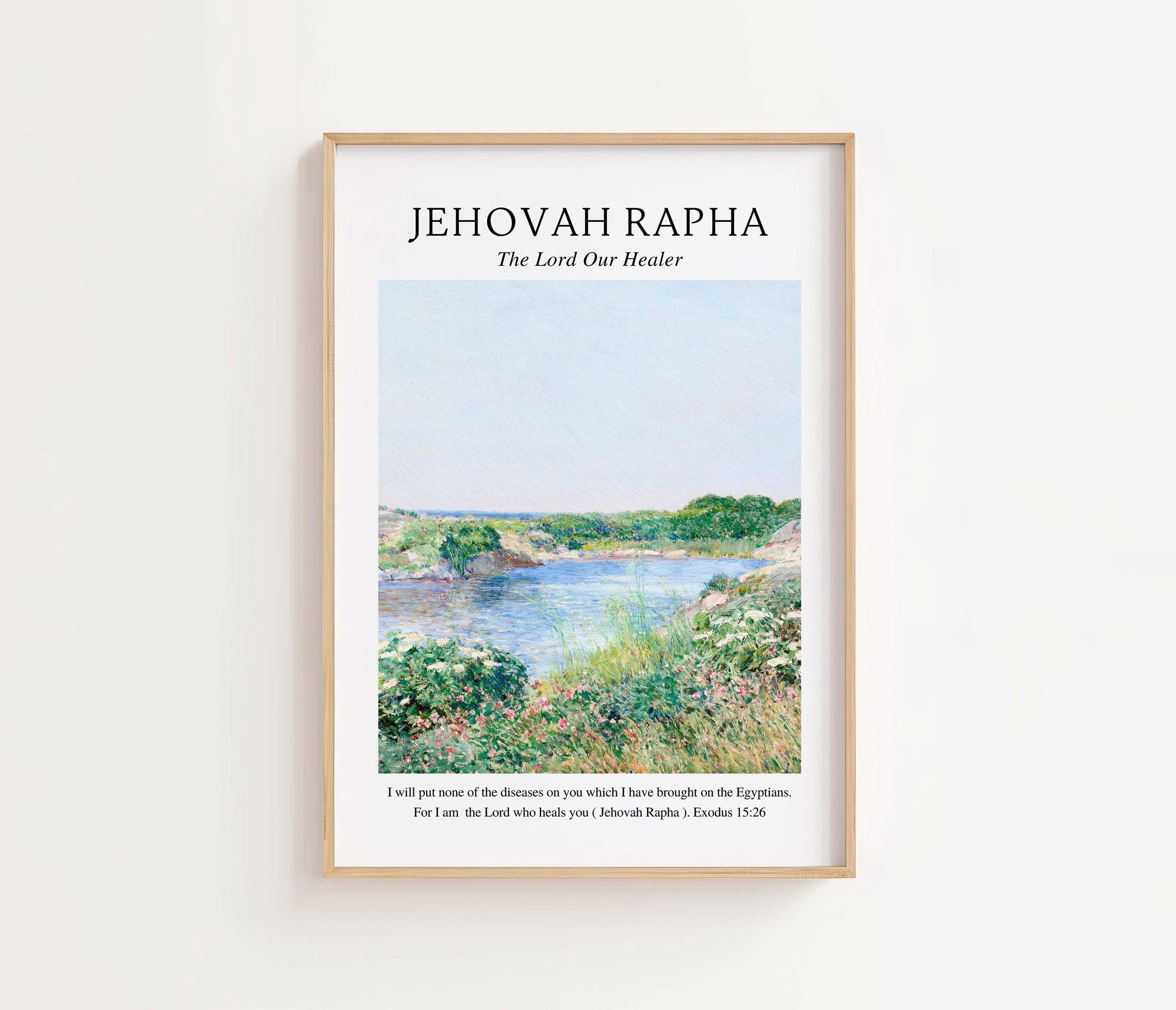 Jehovah Rapha Wall Art Printable, Names of God Decor, the Lord Our ...