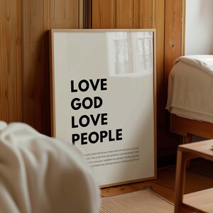 Matthew 22:36-40 NIV Love God Love People, Love the Lord Your God ...