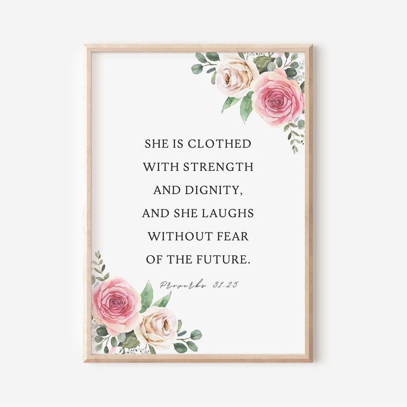 Proverbs 31 25 - Etsy