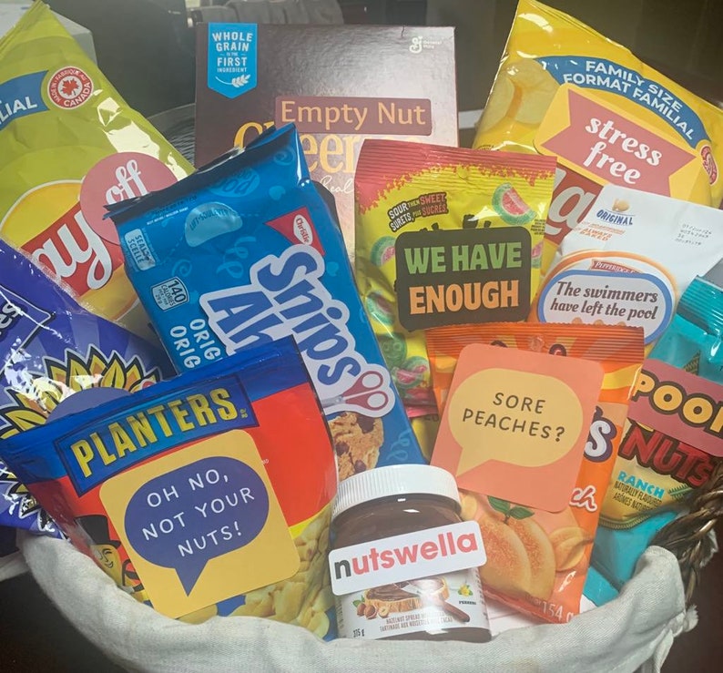 Digital Vasectomy Care Package, DIY Funny Vasectomy Food & Drink Gift ...