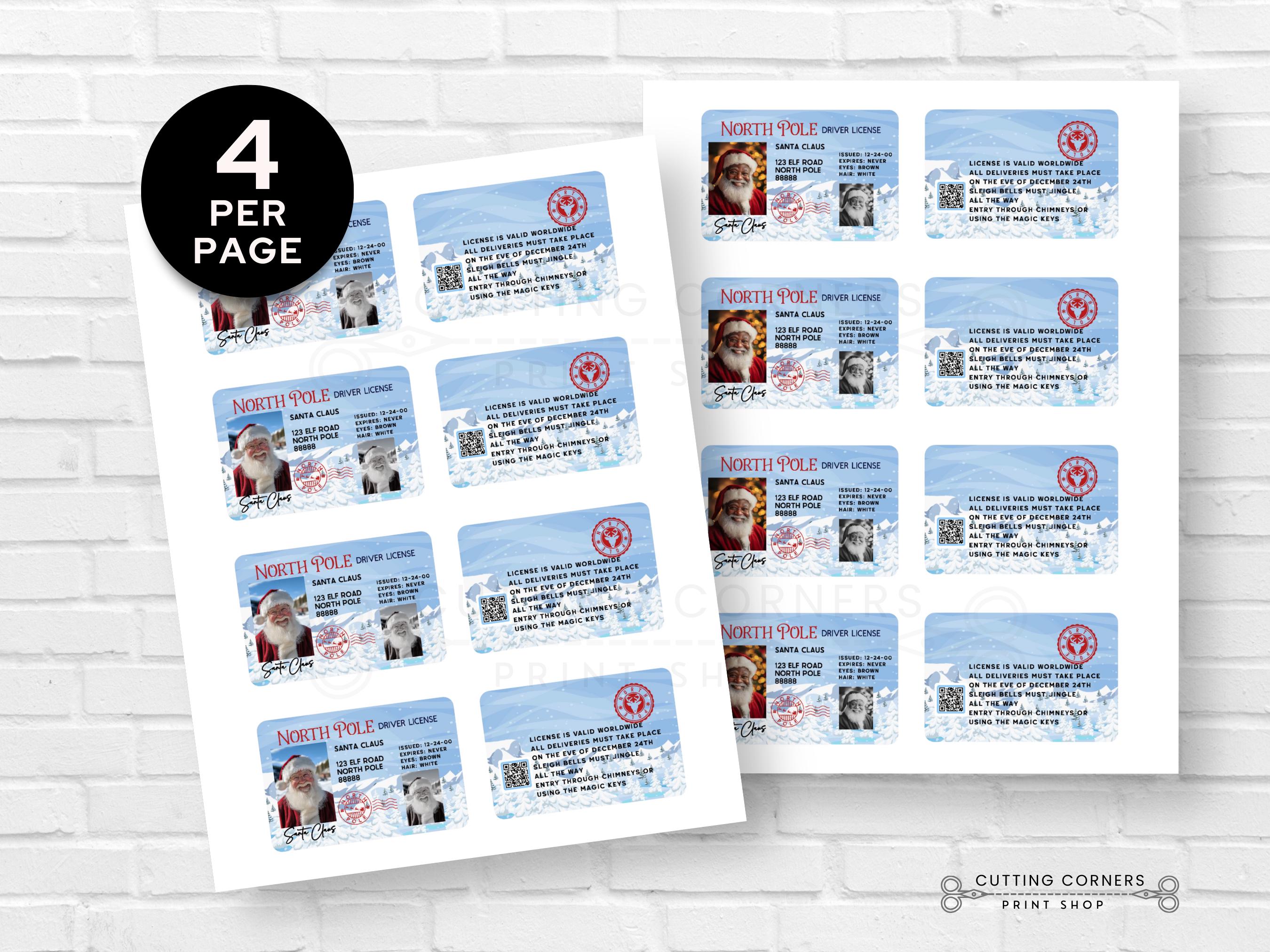 Santa Lost License, Black Santa Lost Driver's License, African American ...