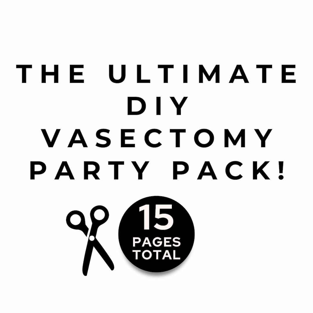 Vasectomy Party Pack, Girt for Husband Vasectomy DIY Funny Vasectomy ...