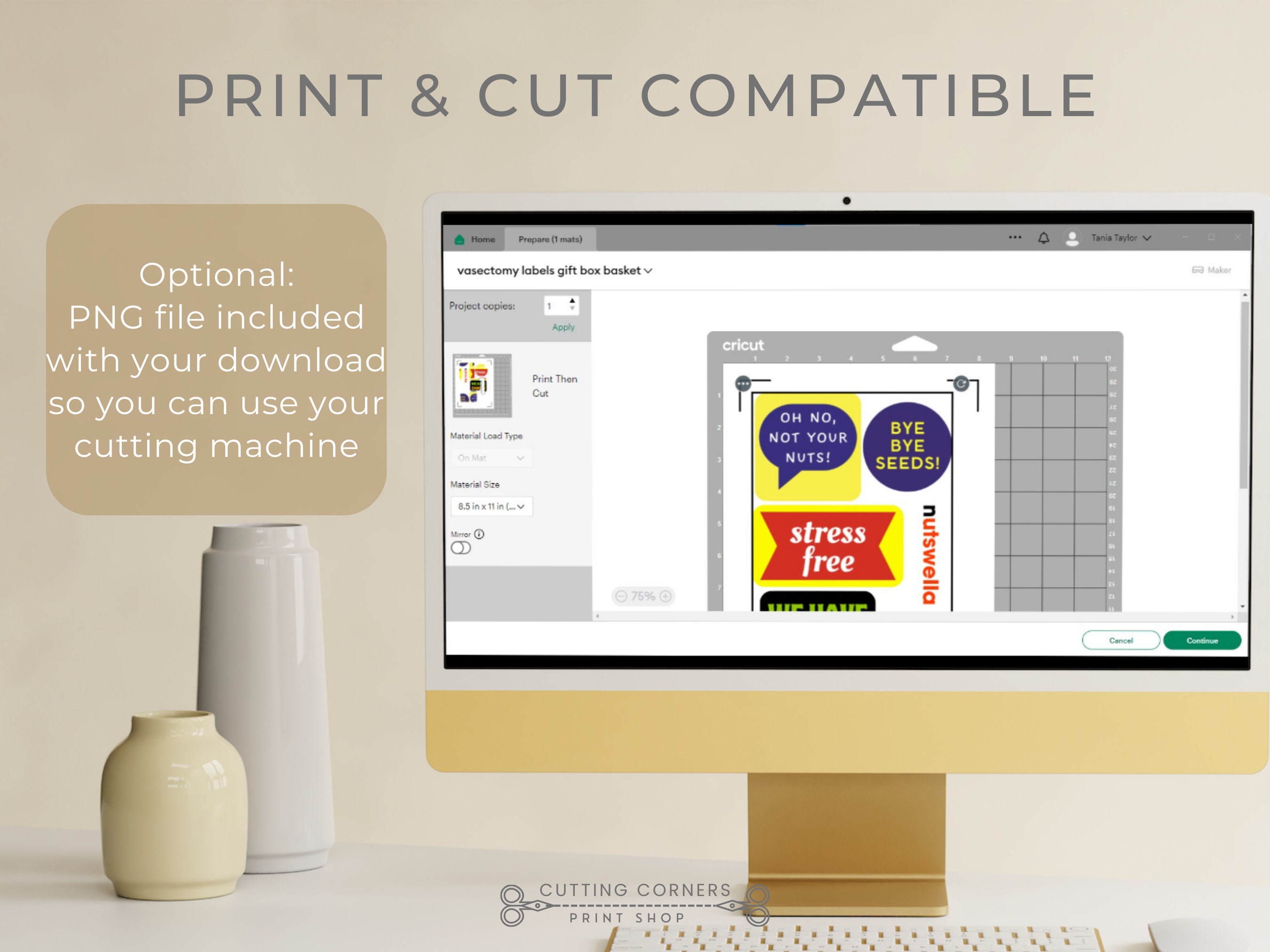 DIY Funny Vasectomy Food & Drink Gift Basket, Printable Digital ...