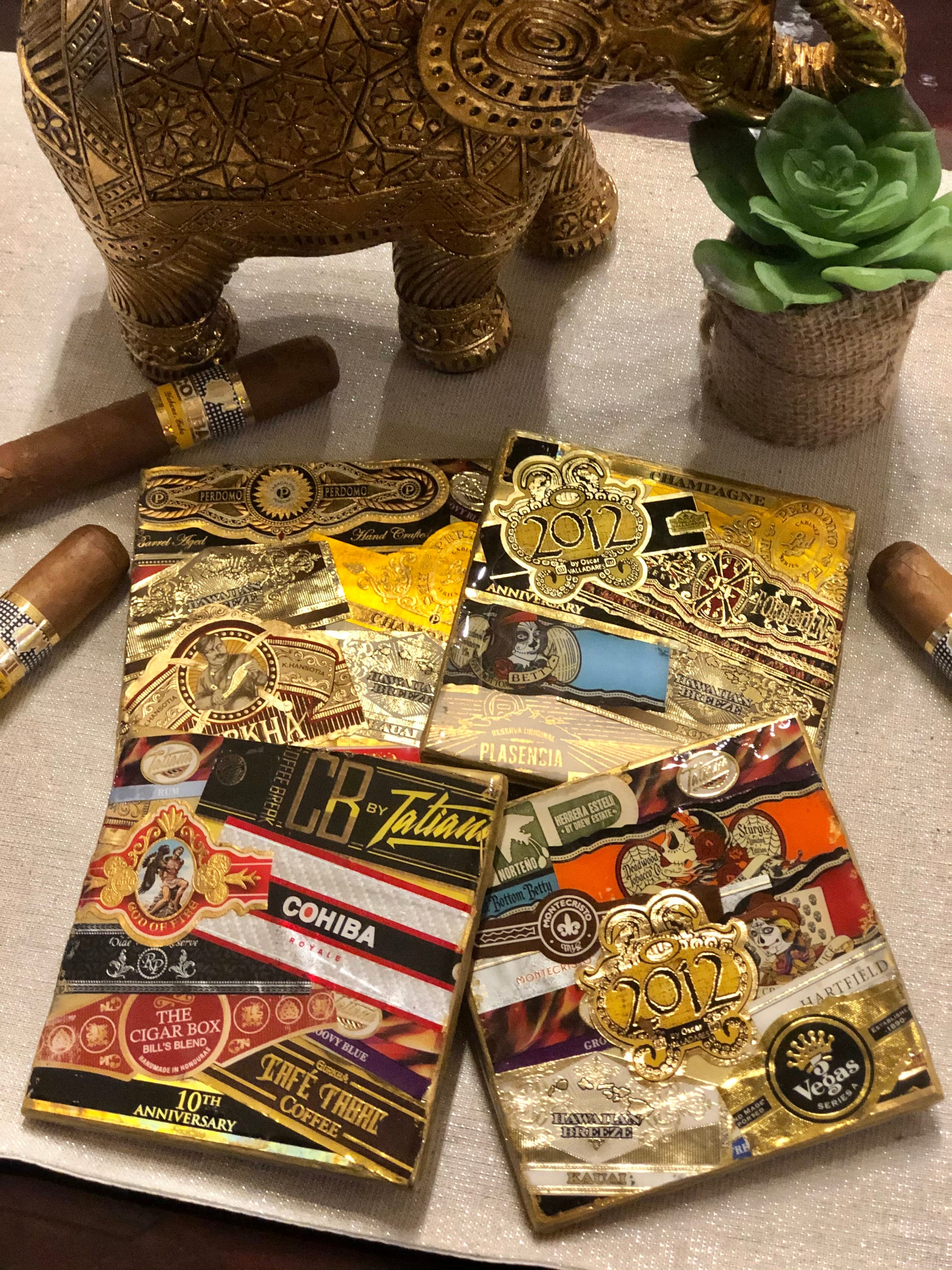 Coasters, Cigar Accessories, Cigar Gifts, Cigar Labels. - Etsy