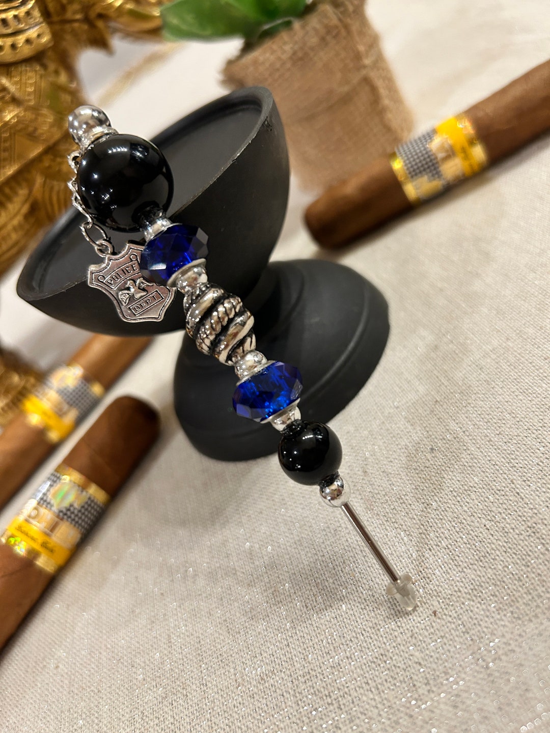 First Responder Cigar Poker, Police Badge Cigar Pick, Cigar Nubber ...