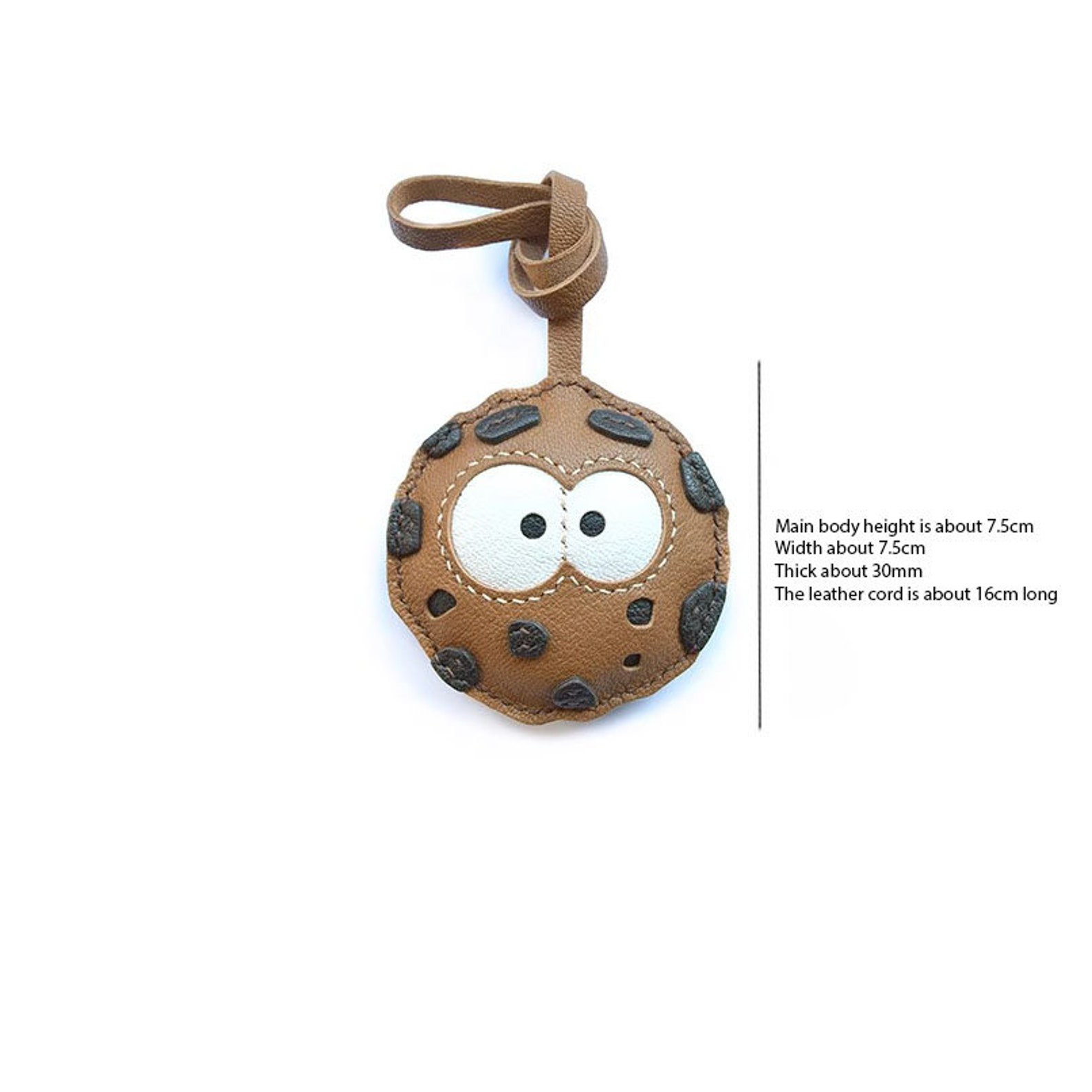 Luxury Leather Cookie Keychain Leather Cookie Keychain for Designer ...