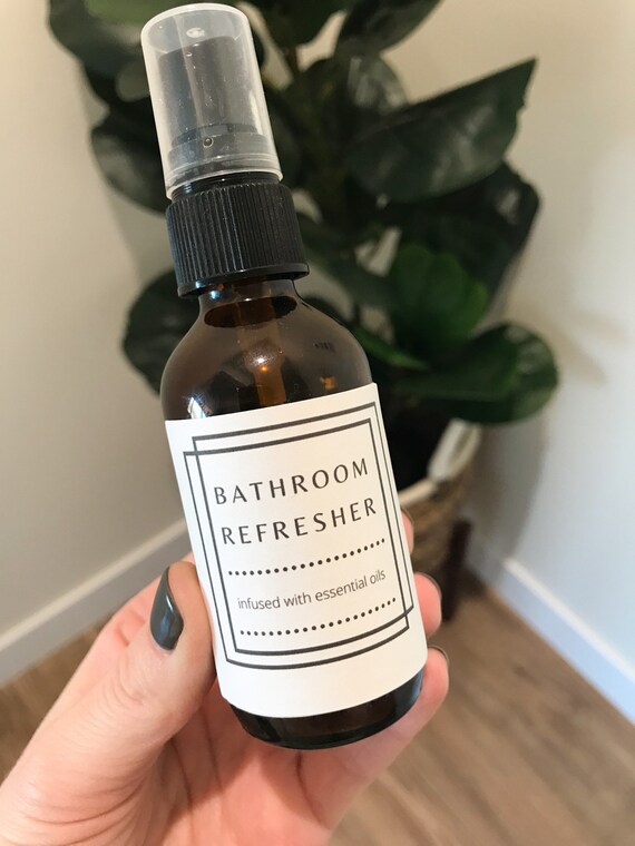 INSTANT DOWNLOAD Printable Bathroom Refresher Label DIY | Etsy