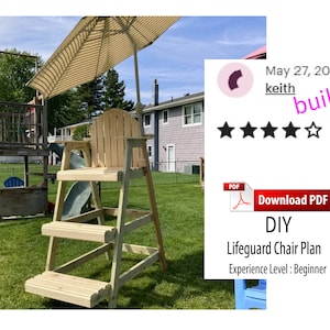 DIY Lifeguard Chair Woodworking Plan (PDF) - Etsy