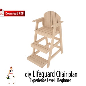 DIY Lifeguard Chair Woodworking Plan (PDF) - Etsy